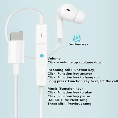 Earbuds Wired Earphones inEar Headphones for iPhone 13 12/12 Mini/12 Pro Max/11/11Pro Headphones,BCRKLO Microphone Stereo NoiseIsolating Earphones Compatible with iPhone 7/8/8 Plus/X/XS/XR/XS Max/iPad