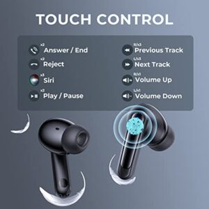 Wireless Earbuds,True Wireless Bluetooth 5.3 Earbuds,60H Playtime IPX5 Waterproof Headphones with LED Digital Display & CVC 8.0 Noise Cancelling Mic in-Ear Earphone for iPhone Android