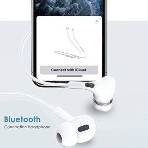 2 Pack-iPhone Earbuds with Lightning Connector(Built-in Microphone & Volume Control) in-Ear Stereo Headphone Headset Compatible with iPhone 12/SE/11/X/8/ipad - All iOS System[Apple MFi Certified]