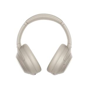 Sony WH-1000XM4 Wireless Industry Leading Noise Canceling Overhead Headphones with Mic for Phone-Call and Alexa Voice Control, Silver (Renewed)