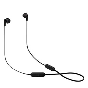 jbl tune 215 – bluetooth wireless in-ear headphones with 3-button mic/remote and flat cable – black