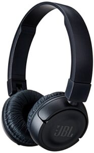 jbl t450bt wireless on-ear headphones with built-in remote and microphone (black)