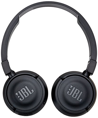 JBL T450BT Wireless On-Ear Headphones with Built-in Remote and Microphone (Black)