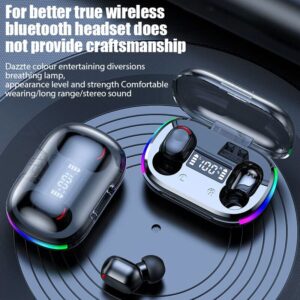 BD&M Wireless Earbuds, Bluetooth Gaming Earbuds Wireless Headphones, TWS Earphones in-Ear Wireless Ear Buds, for Gaming, Workout, Sports, Work, Running, Gym.