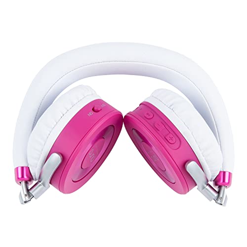 Puro Sound Labs JuniorJams Volume Limiting Headphones for Kids 3+ Protect Hearing – Foldable & Adjustable Bluetooth Wireless Headphones for Tablets, Smartphones, & PCs – 22-Hour Battery Life, Pink