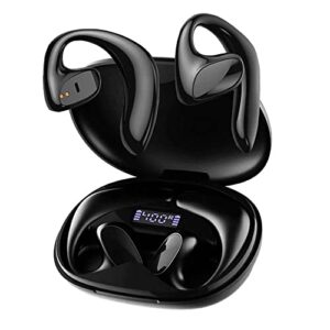 luisport open ear bluetooth headphones wireless earbuds bluetooth headphones wireless headphones bluetooth earbuds wireless earphones bluetooth earphones (s900-black)