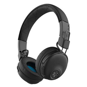 jlab studio bluetooth wireless on-ear headphones | 30+ hour bluetooth 5 playtime | eq3 sound | ultra-plush faux leather & cloud foam cushions | track and volume controls | black