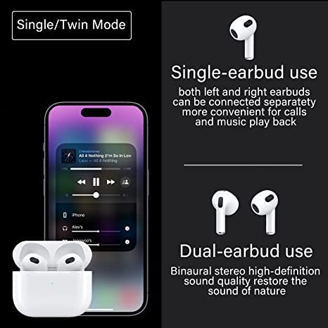 Wireless Earbuds, Bluetooth Headphones IPX7 Waterproof Wireless Bluetooth with Charging Case 24H Playtime, Pop-ups Auto Pairing Hi-Fi Stereo Sound Headset for iPhone/Samsung/iOS/Android1