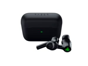 razer hammerhead true wireless (2nd gen) bluetooth gaming earbuds: chroma rgb lighting -60ms low-latency- active noise cancellation – dual environmental noise cancelling microphones- classic black