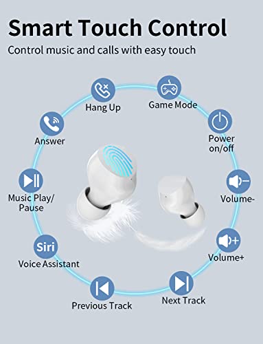 Wireless Earbuds for Kids, Wireless Headphones with Cute Panda Charging Case with Mic, Noise Cancelling,Typ-C Charging, 3D Stereo Waterproof Bluetooth ear buds for Sport & Outwork,3 x ear caps(S,M,L)