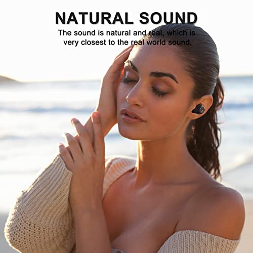 GUNING S2 Active Noise Cancelling Wireless Earbuds, Immersive Sound and Clear Call,in Ear Detection,Build in Mic,36H Playtime with Metal Smart Charging Case,IPX5 Waterproof Sport Black Headphones