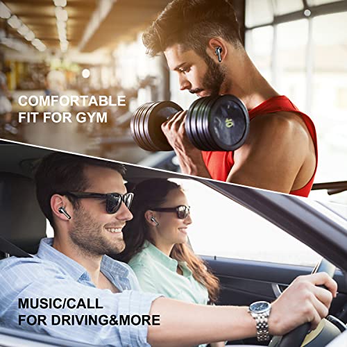 Wireless Earbuds,Bluetooth Headphones,IPX5 Waterproof and Smart Touch Control in-Ear Earphones with Mic for Android iOS Smart Phone Computer Laptop Sports GYM Driving,V5.3 with AAC CVC,35H Playtime