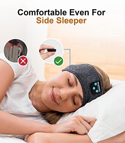 Sleep Headphones, Sleep Headphones for Side Sleepers - Noise Cancelling Headphones for Sleeping, Joseche Sports Sleeping Headphones Headband for Insomnia Nuit Travel, Gift for Women Men Mom Dad