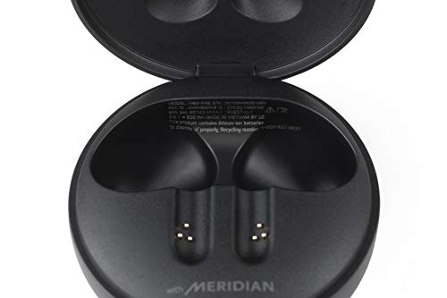 LG TONE Free FN6 - UVnano Kills 99.9% of Bacteria on Speaker Mesh True Wireless Bluetooth Earbuds with Meridian Sound, Dual Microphone, iPhone and Android Compatible, Wireless, Fast Charging, Black