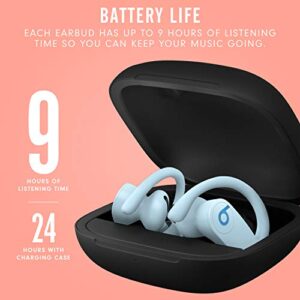 Powerbeats Pro Wireless Earbuds - Apple H1 Headphone Chip, Class 1 Bluetooth Headphones, 9 Hours of Listening Time, Sweat Resistant, Built-in Microphone - Glacier Blue