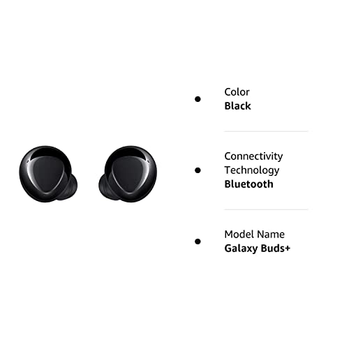 Samsung Galaxy Buds+ R175N True Wireless Earbud Headphones - Black (Renewed)