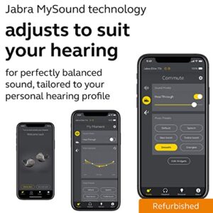 Jabra Elite Active 75t Navy Voice Assistant Enabled True Wireless Sports Earbuds with Charging Case (Renewed)