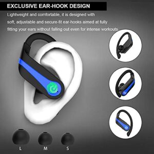 Wireless Earbuds, Bluetooth 5.1 Headphones Sport Wireless Earphones in Ear Noise Cancelling Earbuds with Mic Deep Bass Sports Earhooks IP7 Waterproof 40H Playtime Headset for Running Gym Sports