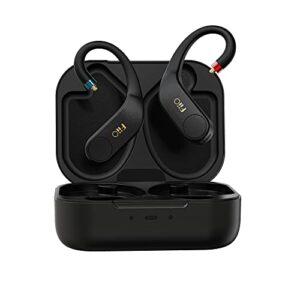 fiio utws5 amplifier bluetooth earbuds hook wireless 96khz/24bit high resolution bluetooth 5.2 standard mmcx 30hrs battery life ipx4