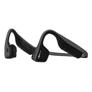 aftershokz titanium bone conduction wireless bluetooth headphones, slate grey