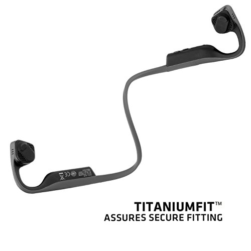 AfterShokz Titanium Bone Conduction Wireless Bluetooth Headphones, Slate Grey