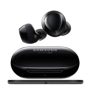 samsung galaxy buds+ plus r175, true wireless earbuds bluetooth 5.0 wireless charging case, 10w fast wireless qi charging pad black – us version (renewed)