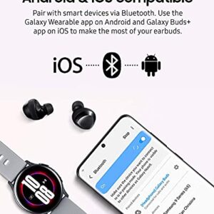 SAMSUNG Galaxy Buds+ Plus R175, True Wireless Earbuds Bluetooth 5.0 Wireless Charging Case, 10W Fast Wireless Qi Charging Pad Black – US Version (Renewed)