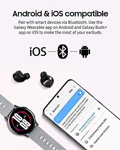 SAMSUNG Galaxy Buds+ Plus R175, True Wireless Earbuds Bluetooth 5.0 Wireless Charging Case, 10W Fast Wireless Qi Charging Pad Black – US Version (Renewed)