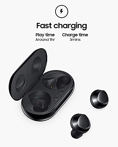 SAMSUNG Galaxy Buds+ Plus R175, True Wireless Earbuds Bluetooth 5.0 Wireless Charging Case, 10W Fast Wireless Qi Charging Pad Black – US Version (Renewed)