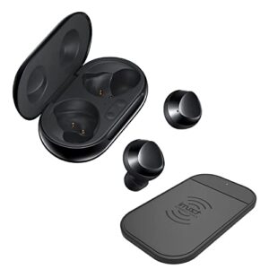 SAMSUNG Galaxy Buds+ Plus R175, True Wireless Earbuds Bluetooth 5.0 Wireless Charging Case, 10W Fast Wireless Qi Charging Pad Black – US Version (Renewed)