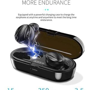 Hoseili 2023 new editionBluetooth Headphones.Bluetooth 5.0 Wireless Earphones in-Ear Stereo Sound Microphone Mini Wireless Earbuds with Headphones and Portable Charging Case for iOS Android PC. XG12