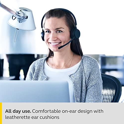 Jabra Evolve 30 II Wired Headset, Mono, MS-Optimized – Telephone Headset with Superior Sound for Calls and Music – 3.5mm Jack/USB Connection – Pro Headset with All-Day Comfort