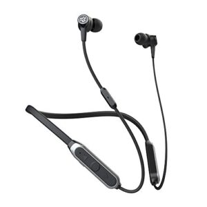 jlab epic anc earbuds | active noise canceling | be aware audio | bluetooth 5 | 25+ hour battery life | ip54 sweat resistant | universal music control | bluetooth headphones | black