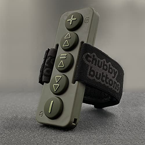 Chubby Buttons 2 - Wearable & Stickable Bluetooth 5.1 Remote for iPhone & Android