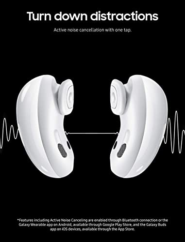 Samsung Galaxy Buds Live True Wireless Earbud Headphones - Mystic White (Renewed)