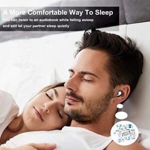 Sleep Earbuds Invisible Bluetooth Earbuds for Sleeping Smallest Sleep Buds Tiny Mini for Side Sleepers Wireless Hidden Headphones Small Discreet Bluetooth Earpiece with Charging Case