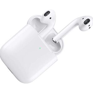 Apple AirPods with Wireless Charging Case - White (Renewed)