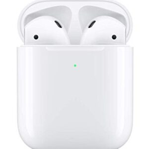 Apple AirPods with Wireless Charging Case - White (Renewed)