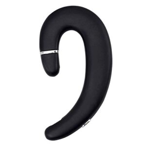 sunffice ear hook bluetooth wireless headphone,non ear plug headset with microphone,single ear noise cancelling earphones painless wearing for android smartphones,iphone14 13 12 11 x 8 (black)