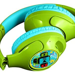 eKids Cocomelon Toddler Headphones with Built-in Kids Music, Bluetooth Headphones with Rechargeable Battery and USB-C Charging Cable Included