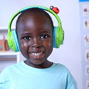 eKids Cocomelon Toddler Headphones with Built-in Kids Music, Bluetooth Headphones with Rechargeable Battery and USB-C Charging Cable Included