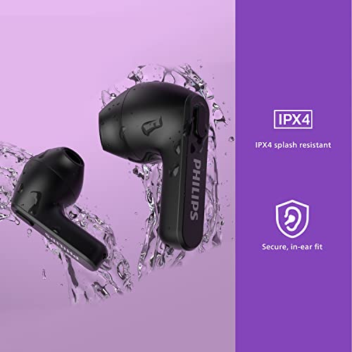 Philips T2236 True Wireless Headphones with IPX4 Water Resistance and Super-Small USB-C Charging case