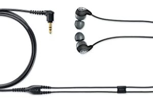 Shure SE112 PRO Wired Earbuds - Professional Sound Isolating Earphones with Single Dynamic MicroDriver, Secure In-Ear Fit, Fixed Cable, Durable Quality - Gray (SE112-GR)