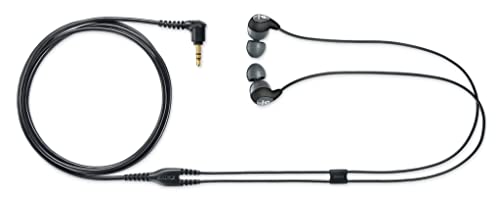 Shure SE112 PRO Wired Earbuds - Professional Sound Isolating Earphones with Single Dynamic MicroDriver, Secure In-Ear Fit, Fixed Cable, Durable Quality - Gray (SE112-GR)