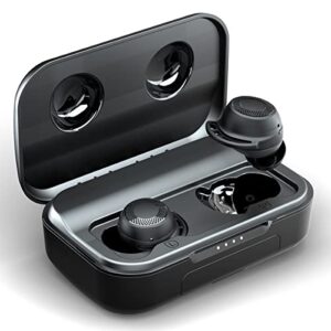 aminy wireless earbuds bluetooth, u-air6 sport bluetooth earphones ipx8 waterproof inear bluetooth earbuds wireless headphones, 100hrs playtime touch control wireless earphones built-in mic