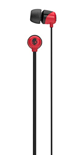 Skullcandy Jib In-Ear Noise-Isolating Earbuds, Lightweight, Stereo Sound and Enhanced Base, Wired 3.5mm Jack Connectivity, Red/Black