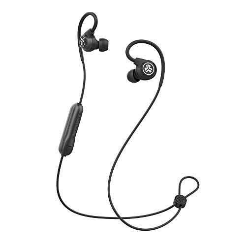 JLab Fit Sport 3 Wireless Fitness Gym Earbuds | Bluetooth 4.2 | 6 Hour Battery Life | Flexible Memory Wire |IP55 Dust/Sweat Proof Rating | Noise Isolation | Universal Track Controls | Black