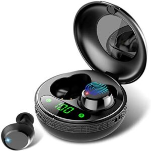 mugo wireless earbuds, bluetooth headphones wireless earphones with immersive sound, bluetooth 5.0 headset with mic, in ear headphones with noise cancelling, 25h playtime charging case, ip7 waterproof