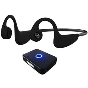 benexbesdi wireless bone conduction hearing impaired headsets for seniors hard of hearing,wireless tv listening headphones with sound pickup transmitter for elderly to watch tv & communicate