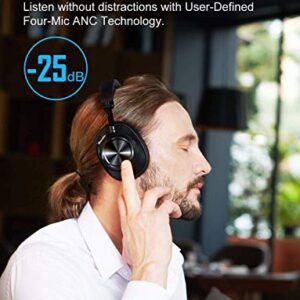 Bluetooth Headphones Over Ear,Bluedio T7 Plus (Turbine) Custom Noise Cancelling Headphones,57mm Driver Hi-Fi Stereo, 30Hrs Playtime,Wireless Headsets with Mic/SD Card Slot for PC/Cellphone/Travel/Work